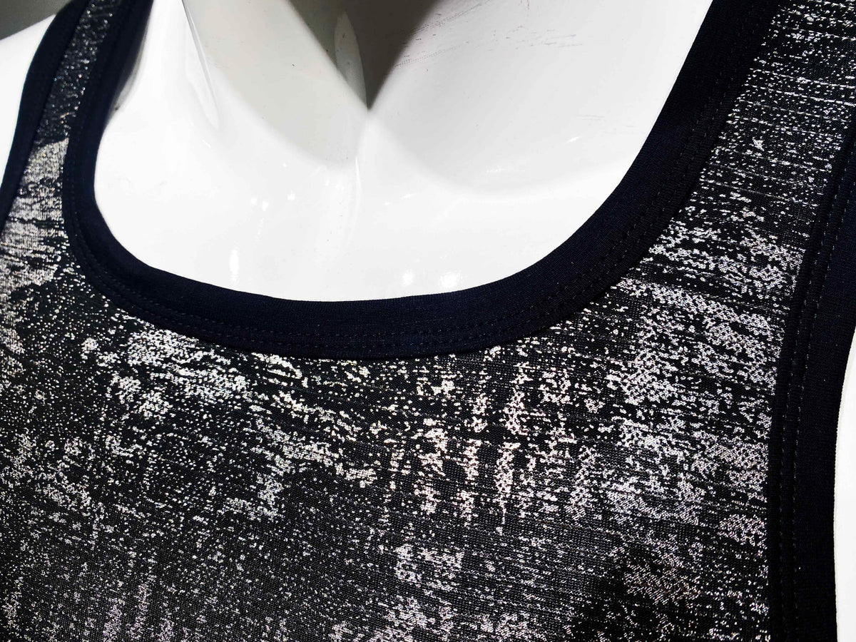 Metallic Silver Leaf Tank – Knobs SF