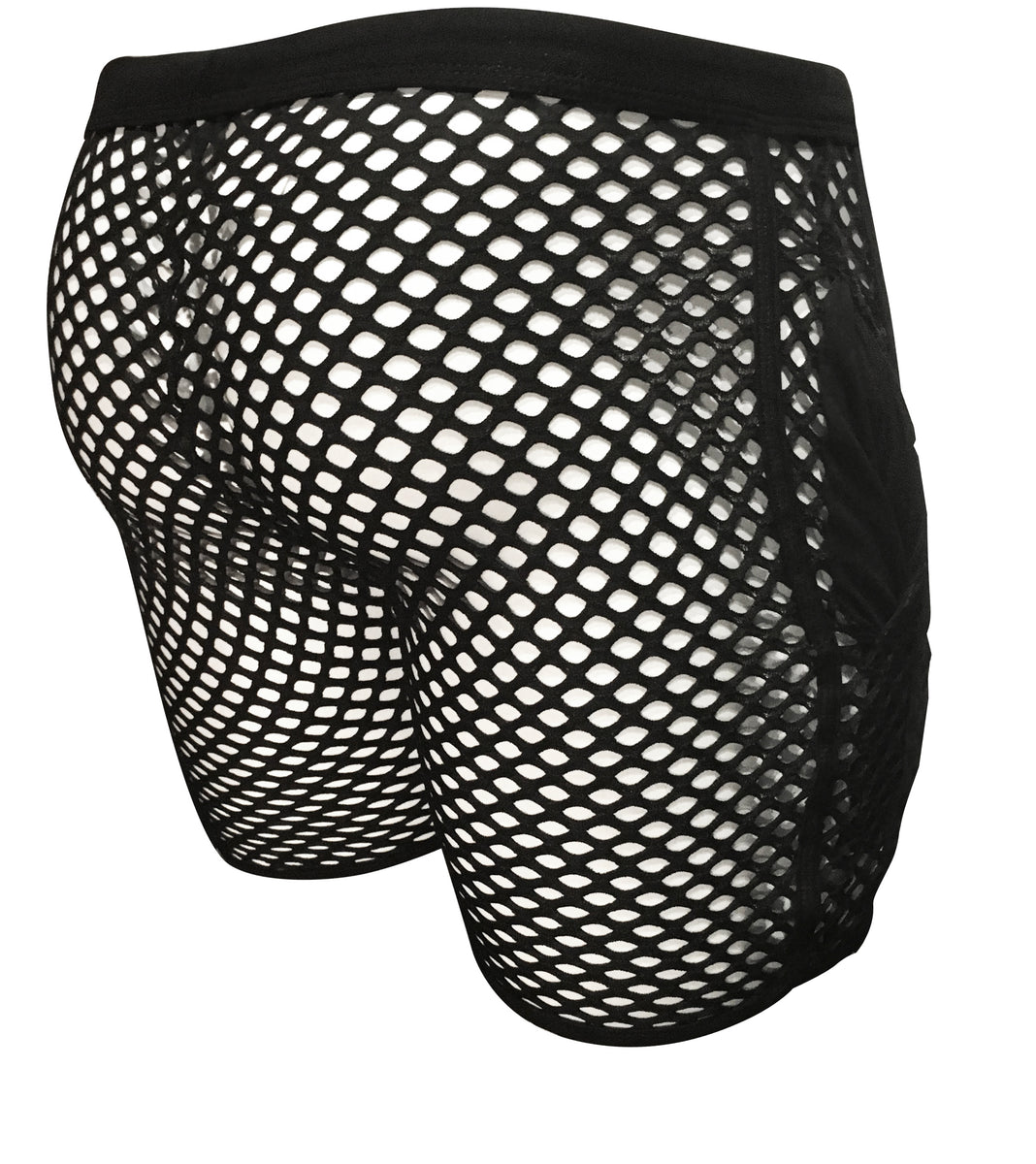 Fishnet Gym Shorts with side pockets - Black – Knobs SF